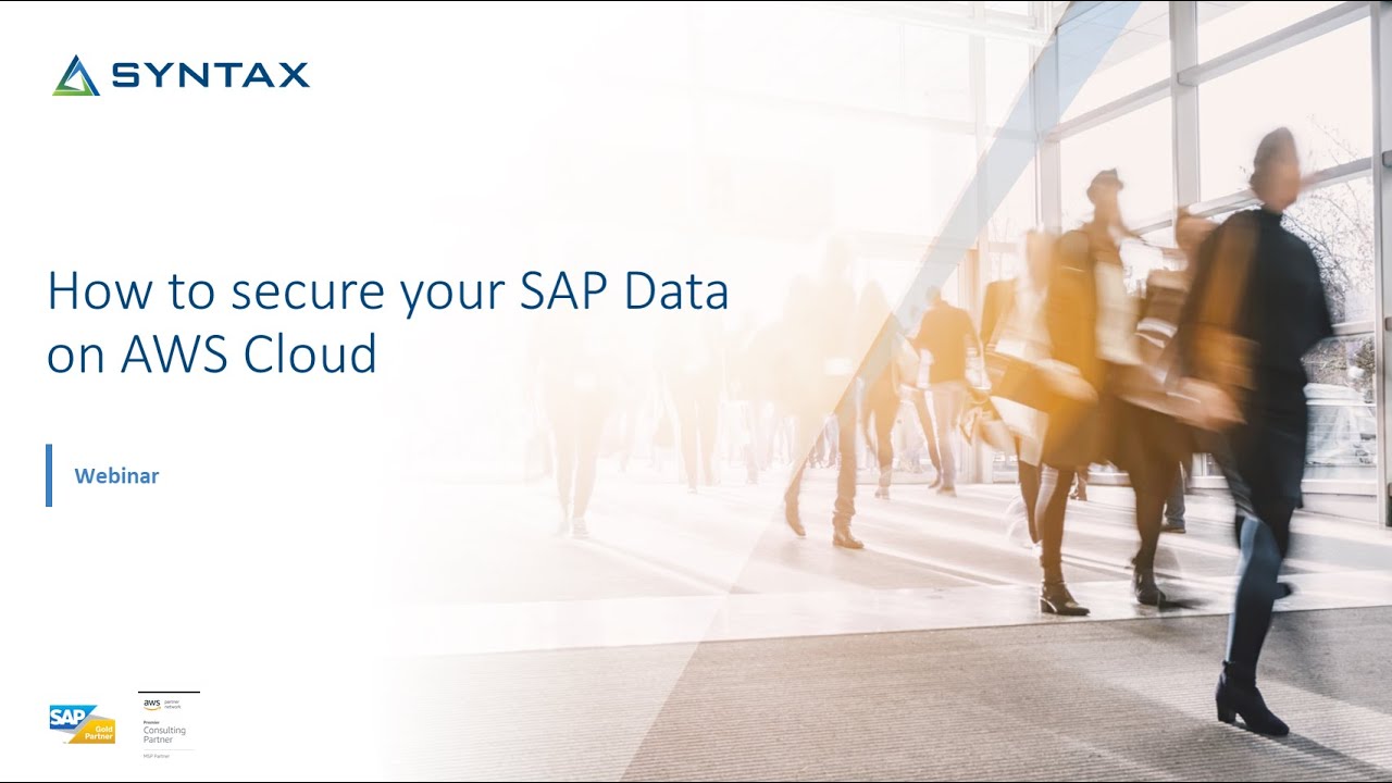 How to secure your SAP Data on AWS cloud