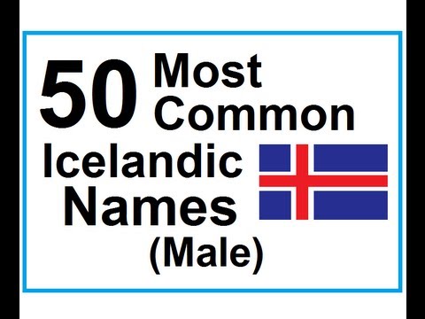 Icelandic Lesson #30: 50 Most Common Icelandic Names (Male) - Pronunciation