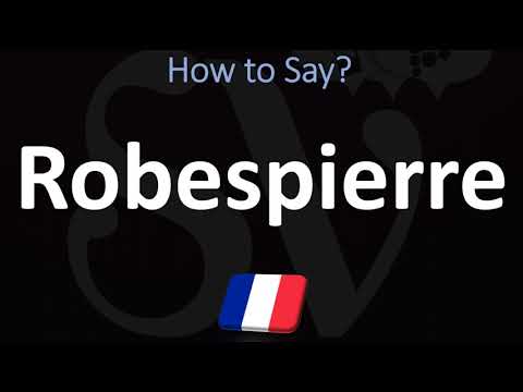 How to Pronounce Robespierre? (CORRECTLY)