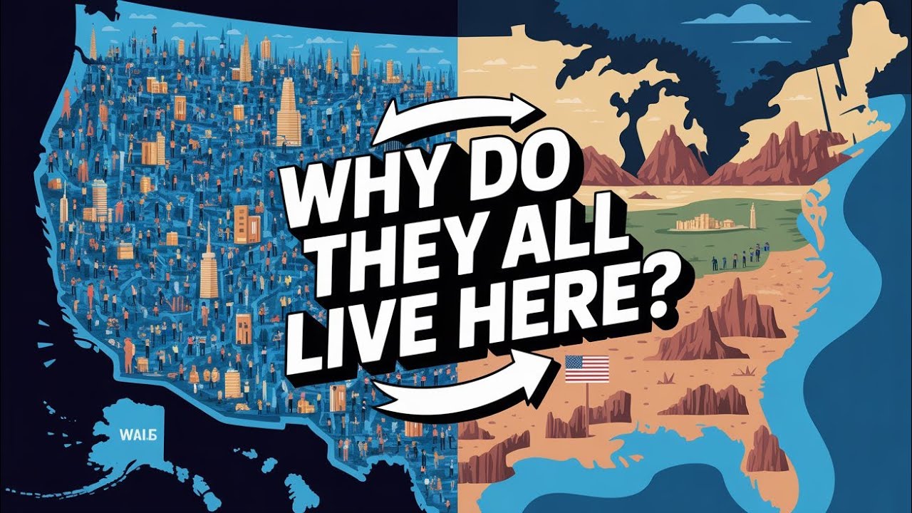 “Why 80% of Americans Live on Just Half the Map 🇺🇸”
