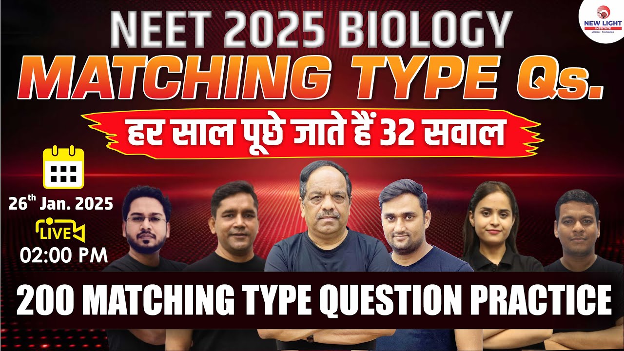Mastering NEET 2025 Biology: A Comprehensive Guide to Matching Type Questions | Galaxy.ai