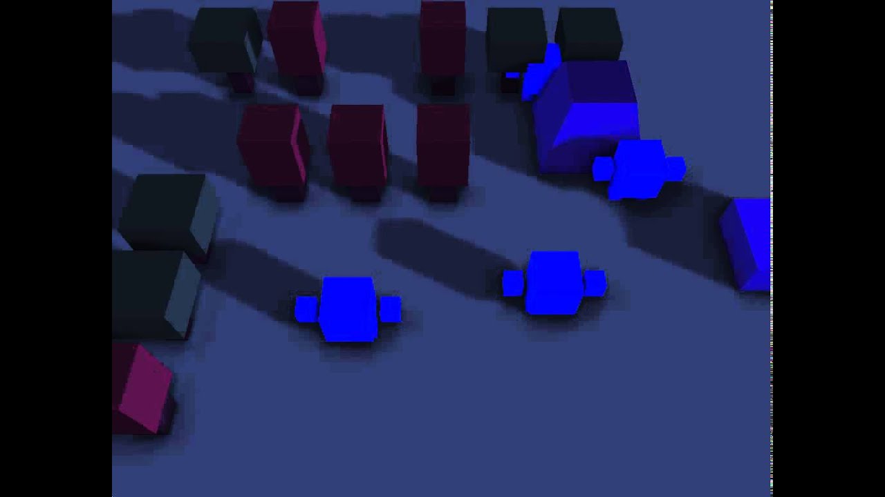 Day/night cycle with soft shadows (variance shadow mapping)