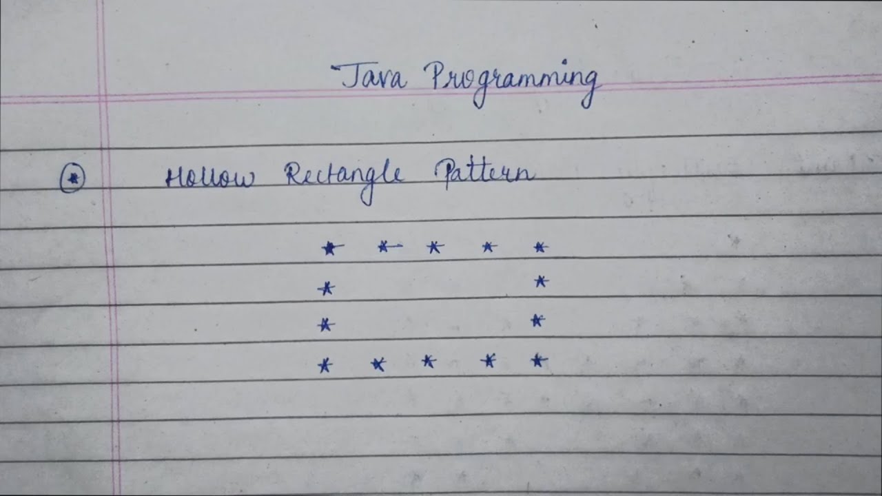 Print Hollow Rectangle Pattern | Java Programming | Dev Domain