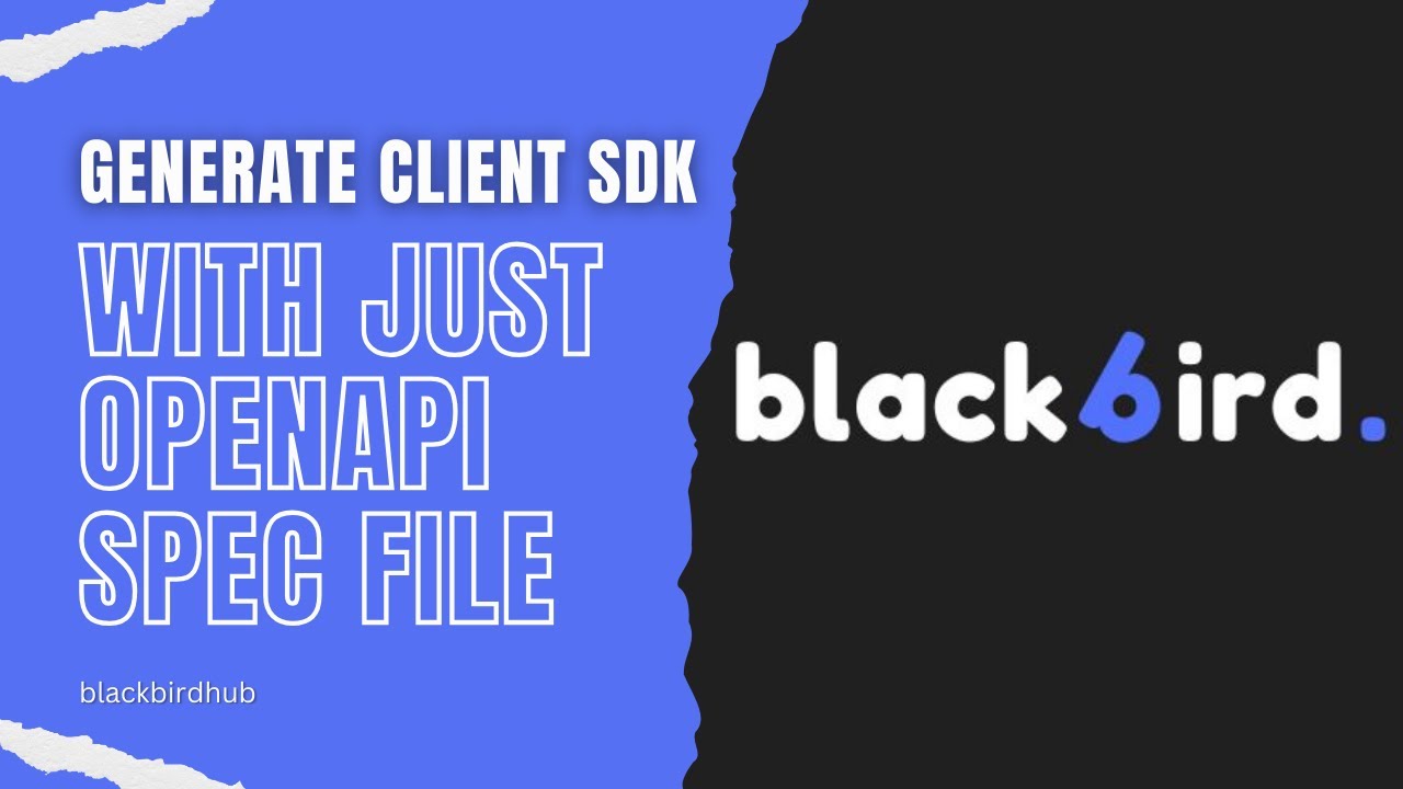 Can you generate a Client SDK with just an OpenAPI Specification File | Blackbirdhub Opensource