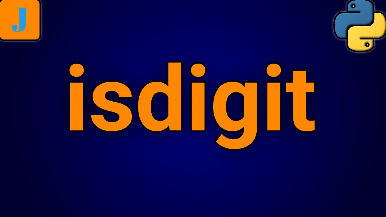 Python isdigit