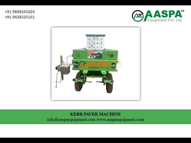 Construction Machinery Plants - Kerb Paver Machine Manufacturer In ...