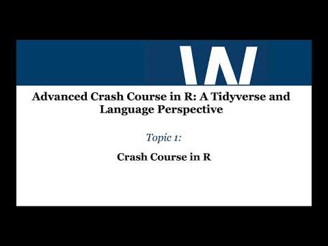 Topic 1: Crash Course in R – Kirsten Morehouse