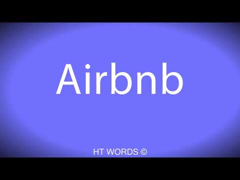 How to say Airbnb