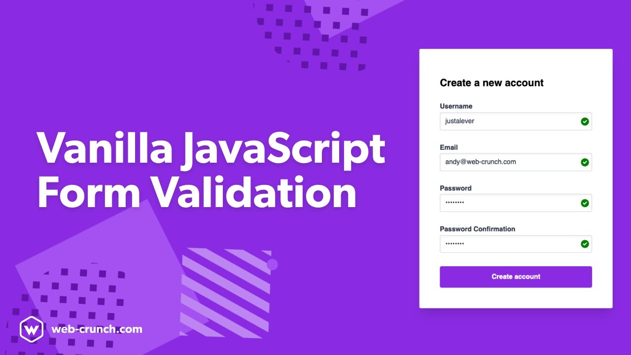 Vanilla JavaScript Form Validation