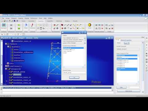 MSC Nastran; Patran Tutorial - Modal Transient Response w/ Bars ...