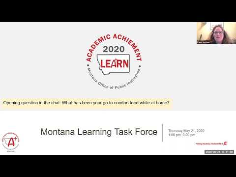 Montana Learn 2020 Task Force May 21, 2020 meeting