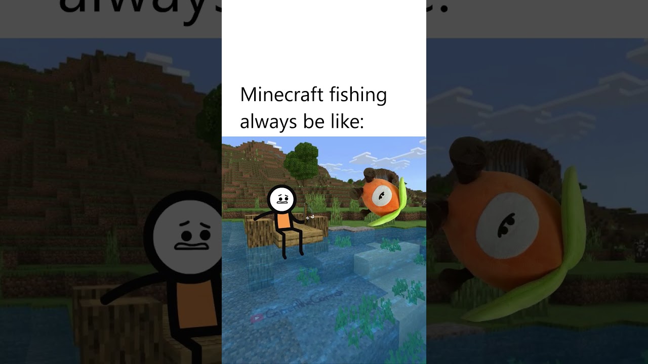 Minecraft Fishing #shorts