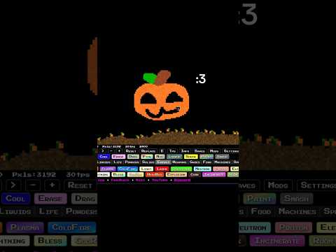 I MADE A PUMPKIN π in #sandboxels #browsergame