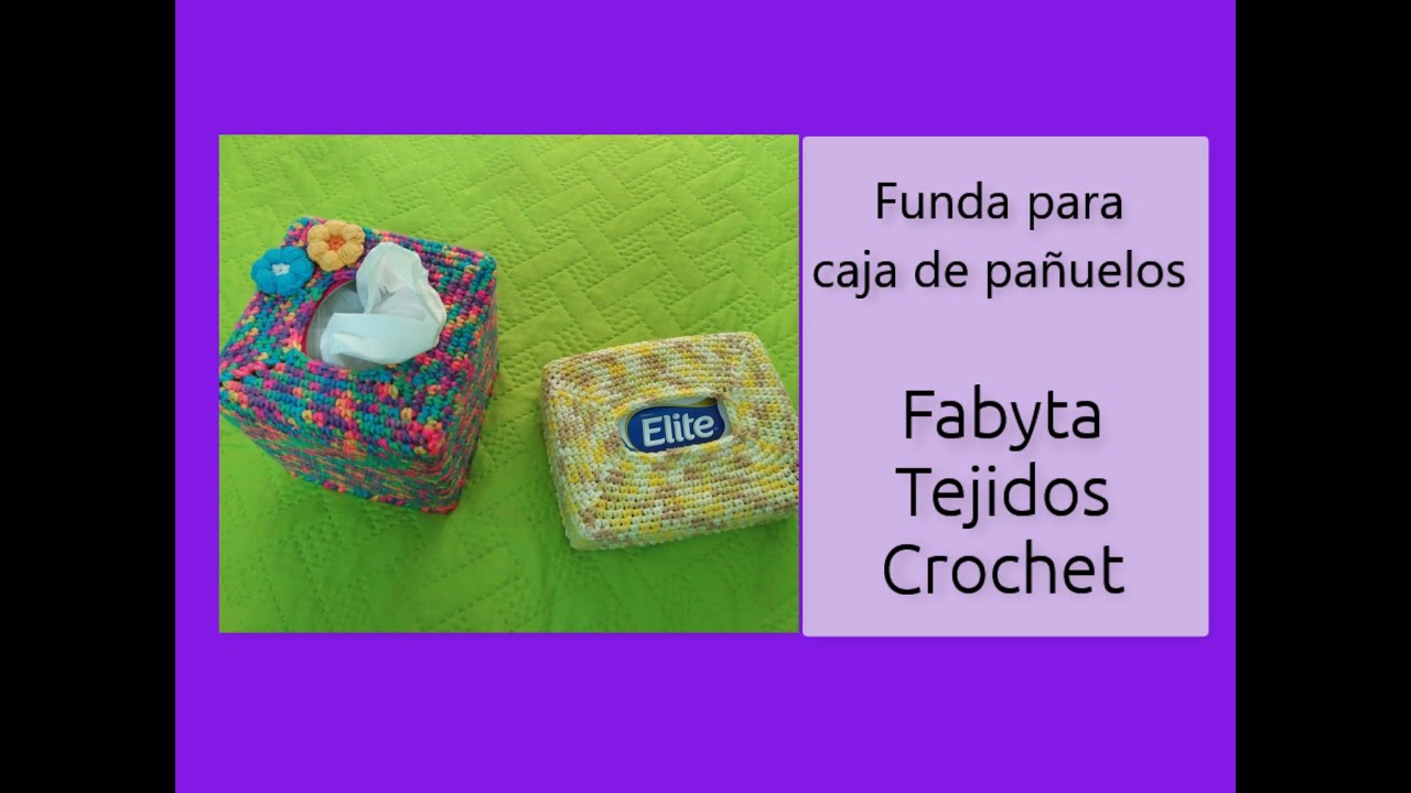 Crochet tissue box cover and how to adapt it to different box shapes