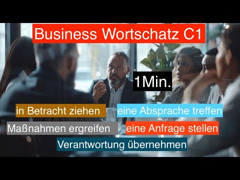 🇩🇪Learn German B2-C2 | Wortschatz / Wichtige Nomen-Verb-Verbindungen 🇬🇧