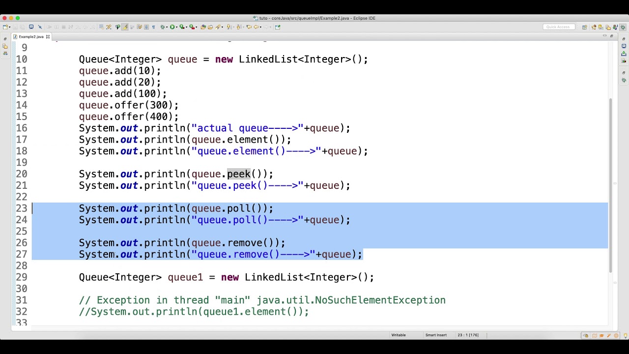 All Queue Methods in Java  Video-39