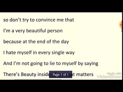 reverse poem PRETTY UGLY π΄