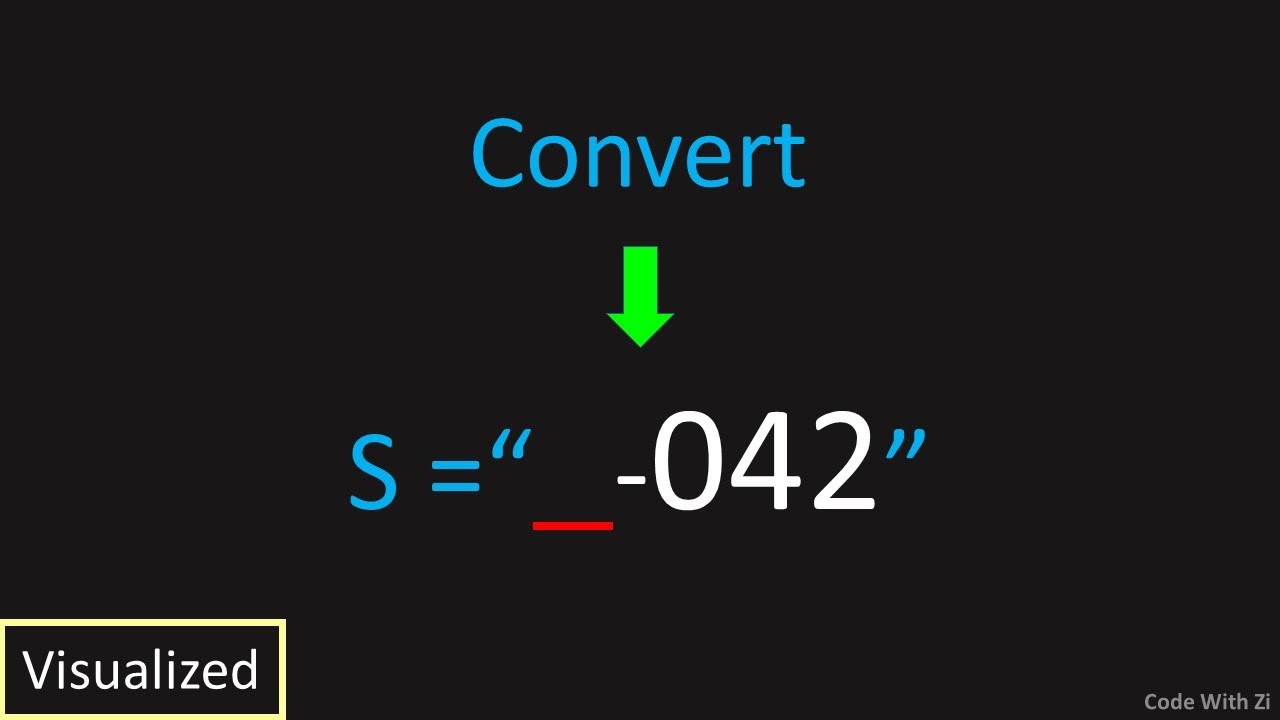 LeetCode: 8. String to Integer  - atoi (Visualized)