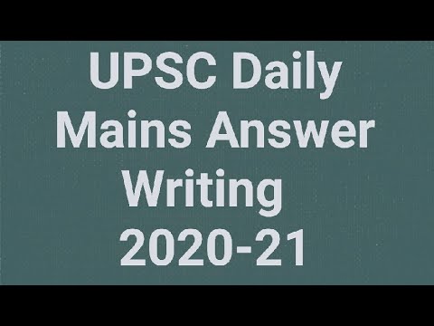 IAS Baba UPSC Mains Answer Writing Day-1 Question- 01