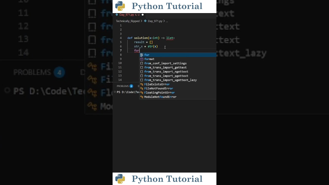 Split Numbers Into Digits in Python | Python Tutorial