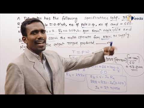 Solving Previous Year DC Motors Problems - GATE Electrical Machines Problem 5 Video Lecture ...