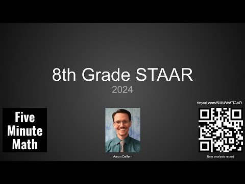8th Grade Mathematics STAAR [2024] from Five Minute Math