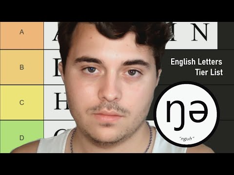 Ranking the Letters of the English Alphabet Tier List