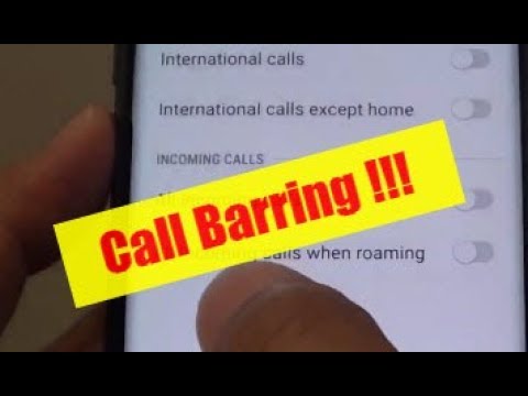 Samsung Galaxy S9 / S9+: How to Enable / Disable Call Barring For All Incoming Calls When Roaming