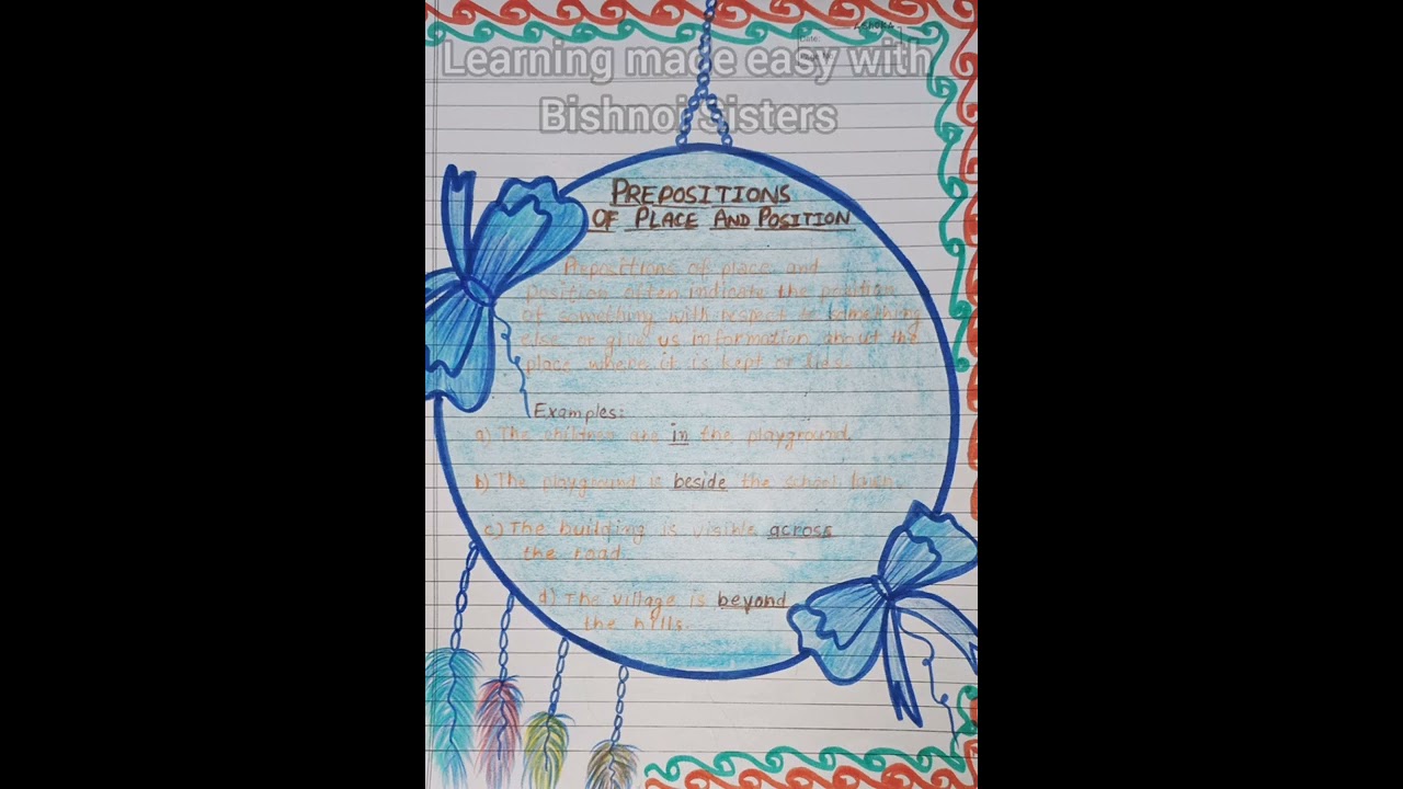 Prepositions.English Grammar.Project File.File decoration.#prepositions #english #projectfiledecor