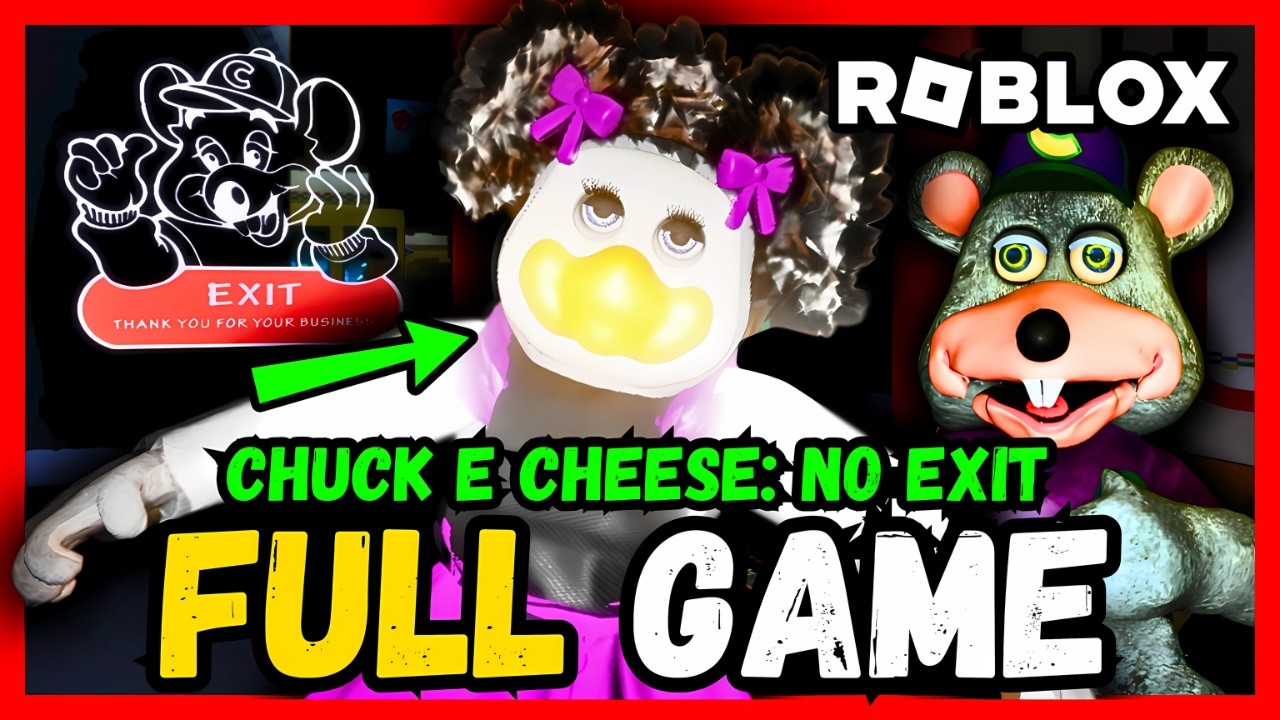Chuck E Cheese: No Exit FULL GAME Walkthrough & Ending - ROBLOX