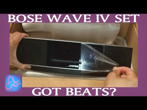 UNBOXING: BOSE WAVE IV (4) MUSIC SYSTEM. PLATINUM SILVER, WITH WAVECAST RX BLUETOOTH ADAPTER. 2021.