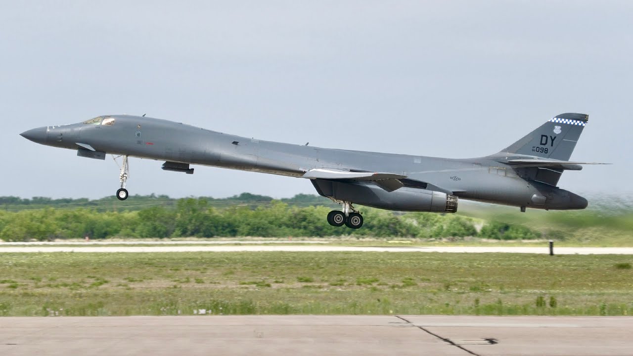 (4K) Dyess Airshow 2023: B-1B Lancer 