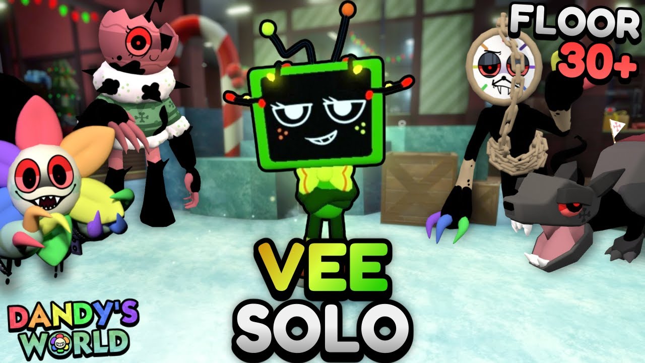 VEE SOLO RUN (FLOOR 30+) | DANDY'S WORLD