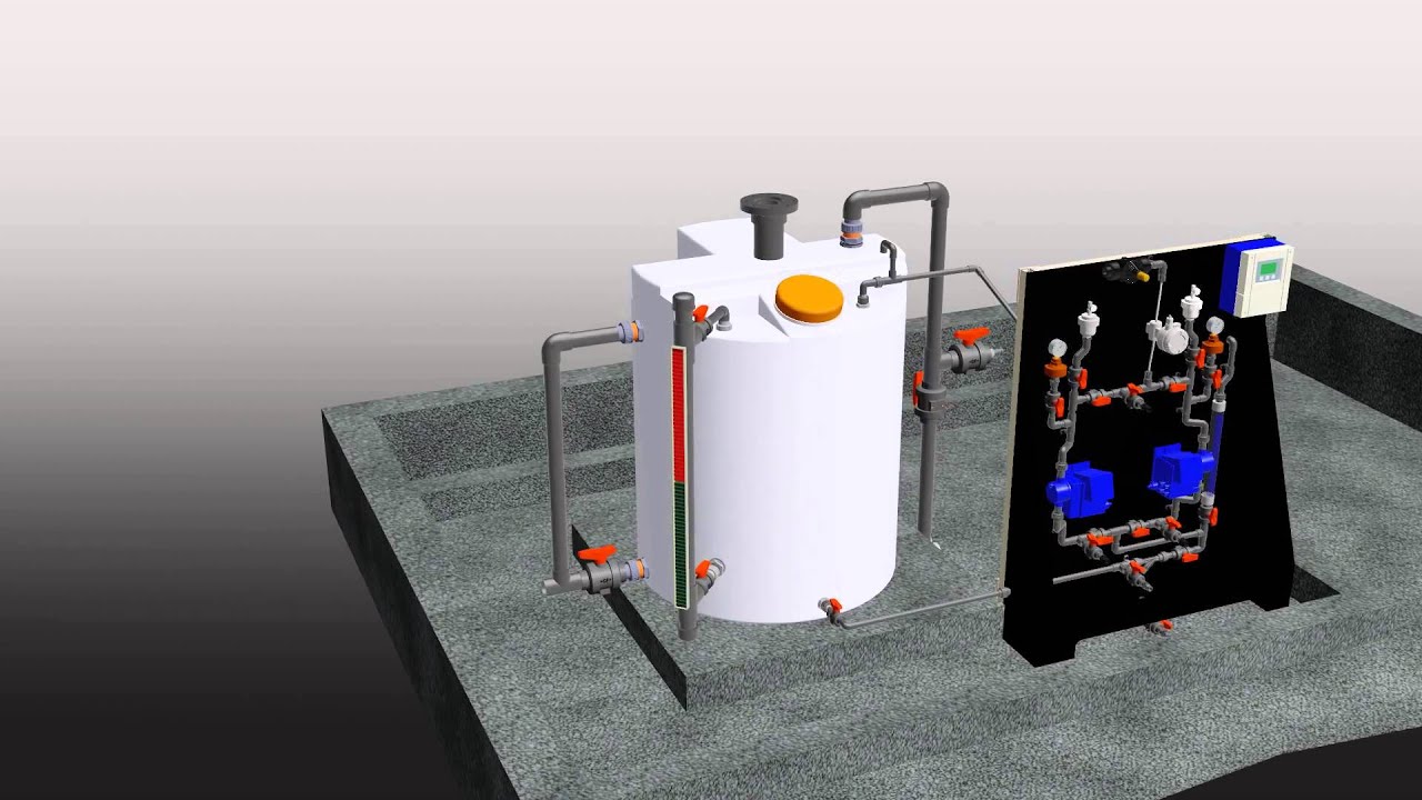 3D Model - Dioxide Pacific - Chemical Dosing System - Sodium Hypochlorite
