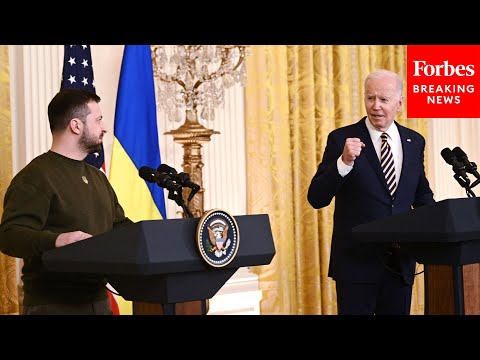 President Biden And President Zelensky Hold A Press Conference At The White House