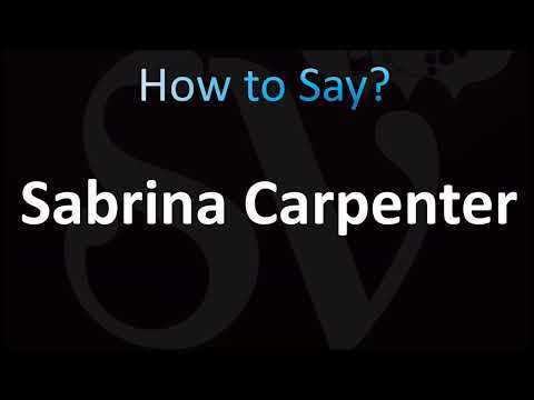 How to Pronounce Sabrina Carpenter (CORRECTLY!)