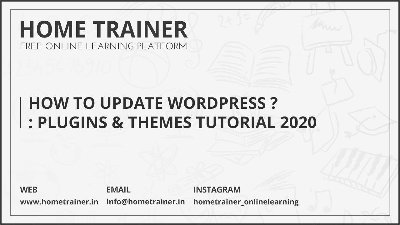 How to Update WordPress ? : Plugins & Themes Tutorial 2020