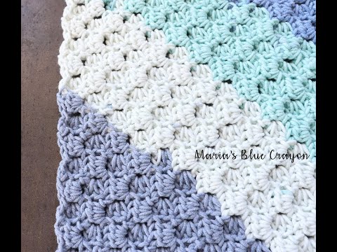 C2C with Half Double Crochet Tutorial using Caron Cotton Cakes