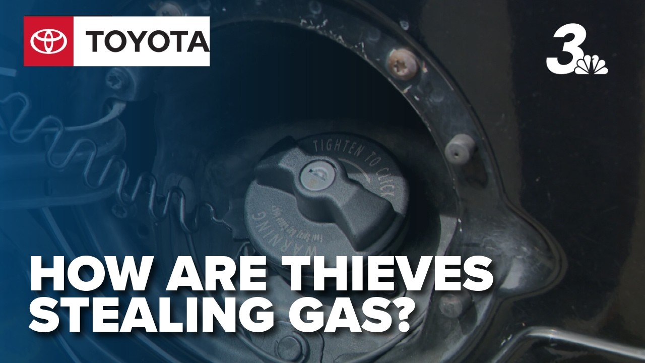 How are gas thieves stealing fuel from vehicles?