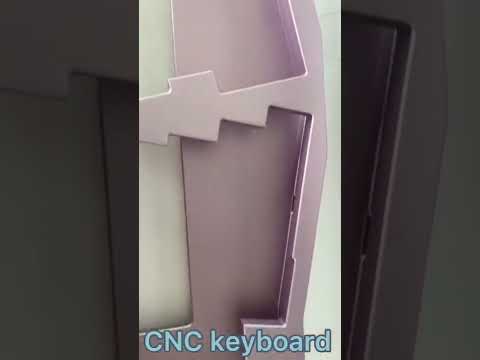 Custom 60% Cnc Machining Natural Anodized Aluminum Top Bottom Mechanical Keyboard Case Brass Weight