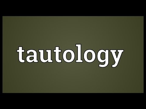 Tautology Meaning