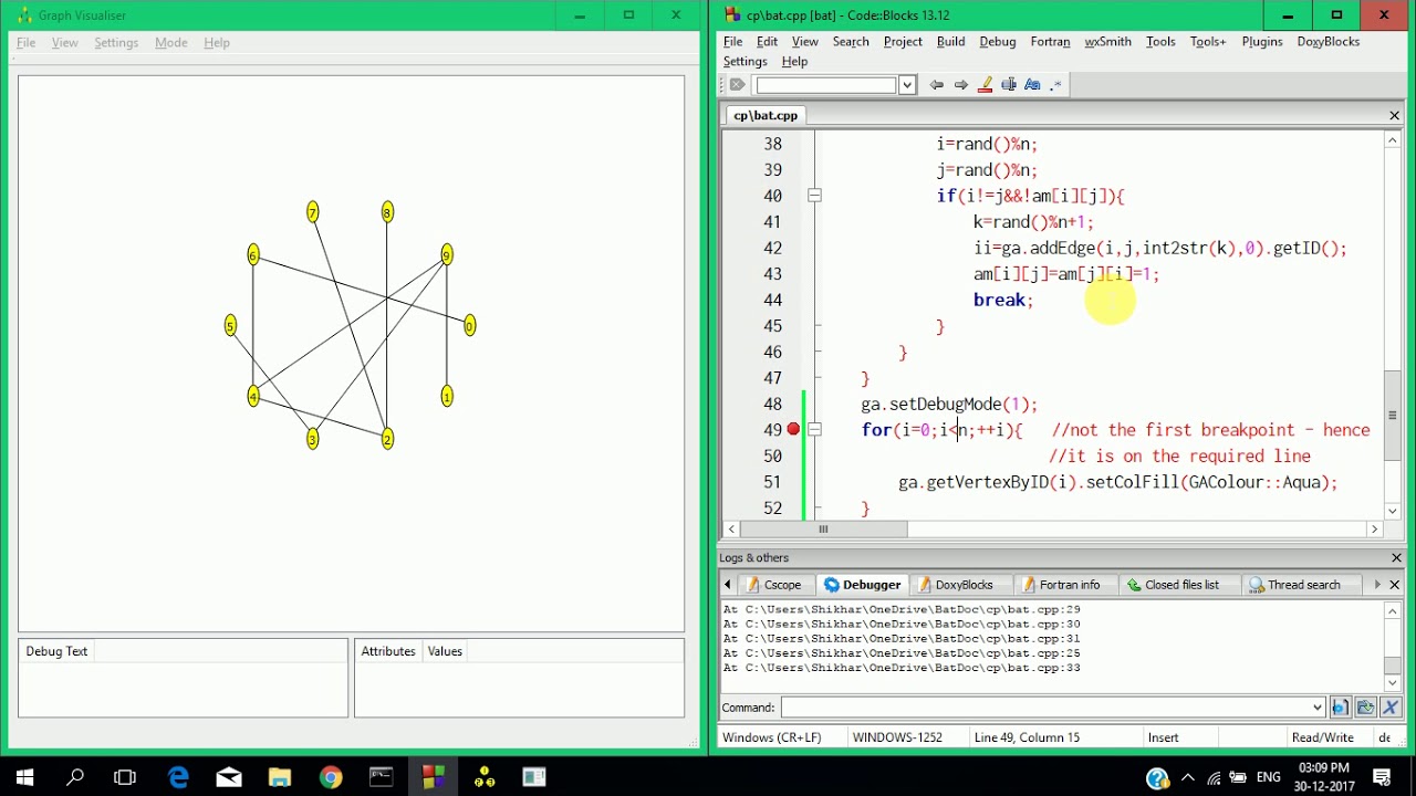 Graph Visualiser - Debug Demo
