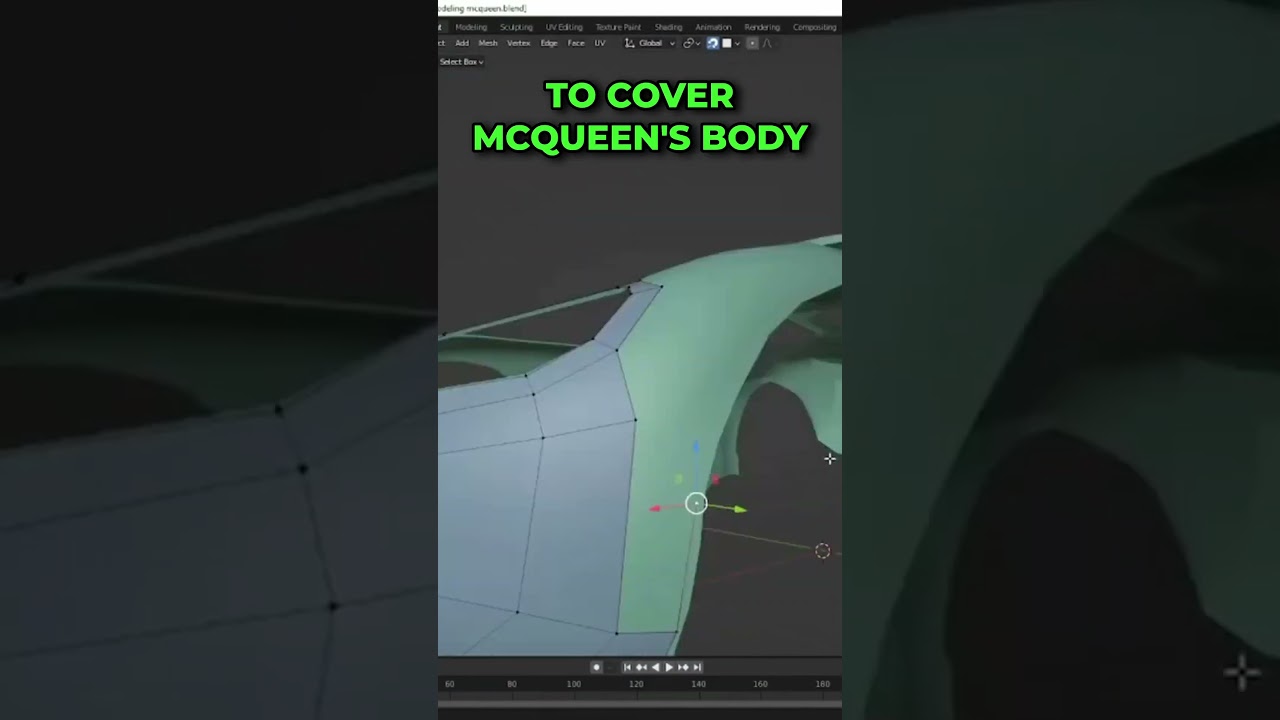 HOW this MCQUEEN model WAS MADE? #blender3d #3danimation