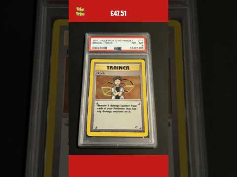 🌟 Brock 15/132 Gym Heroes Pokémon Card PSA Sold for £47.51! Worth it?! #shorts
