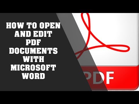 How To Open And Edit PDF Documents With Microsoft Word