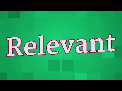 RELEVANT pronunciation • How to pronounce RELEVANT