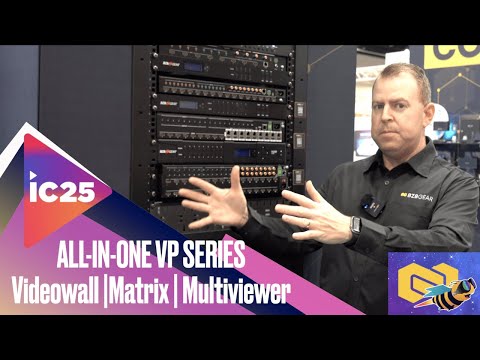 All-In-One Video Wall, Matrix Switcher, & Multiviewer VP Series by BZBGEAR - InfoComm 2025