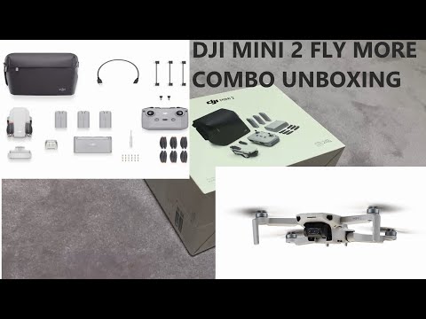 DJI MAVIC MINI 2 FLY MORE COMBO UNBOXING RAW