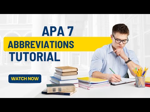 Abbreviations in APA 7