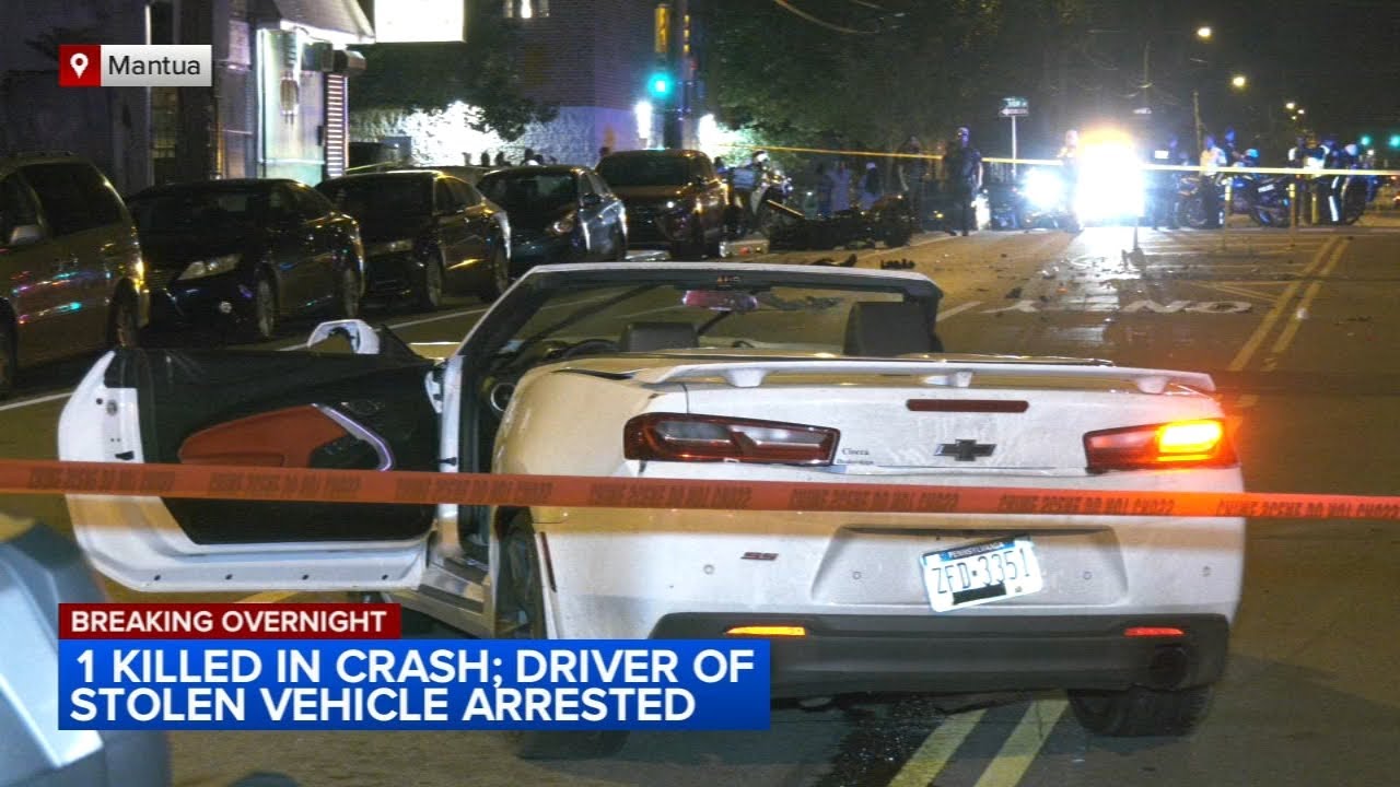 Motorcyclist killed after being hit by stolen vehicle; driver in custody